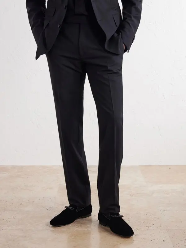 TOM FORD Scott Velvet Loafers - Black