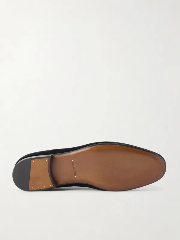 TOM FORD Scott Velvet Loafers - Black