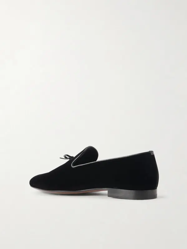 TOM FORD Scott Velvet Loafers - Black