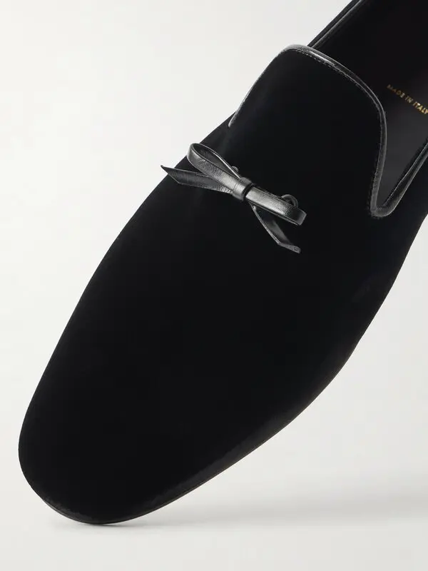 TOM FORD Scott Velvet Loafers - Black