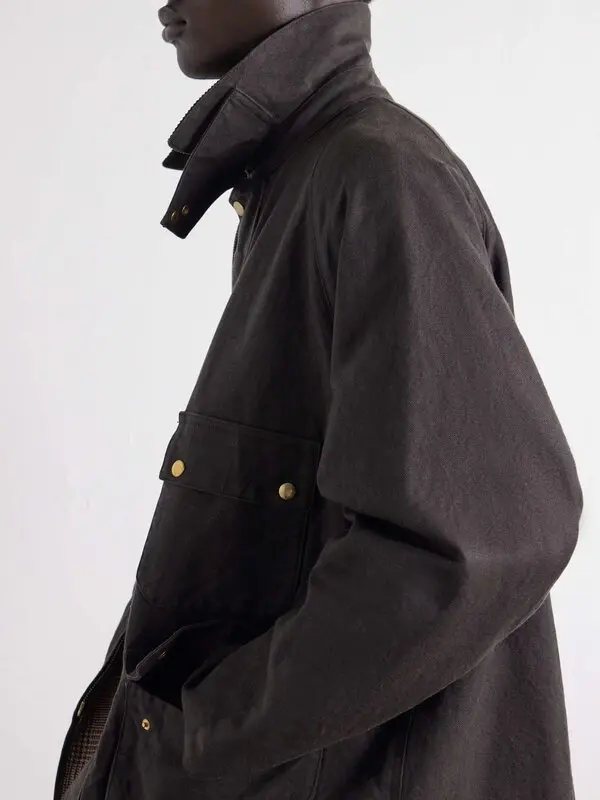 A.PRESSE Corduroy-trimmed Cotton-blend Jacket
