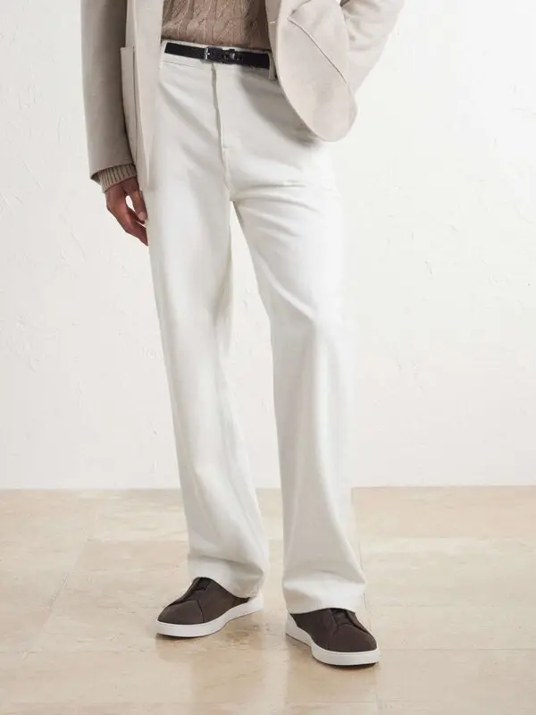 Zegna Triple Stitch™ Suede Slip-on Sneakers