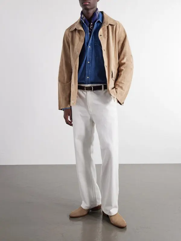 FORTELA Welder Suede Jacket - Neutrals