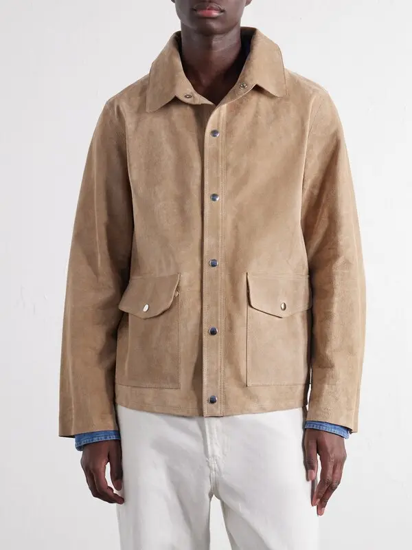 FORTELA Welder Suede Jacket - Neutrals