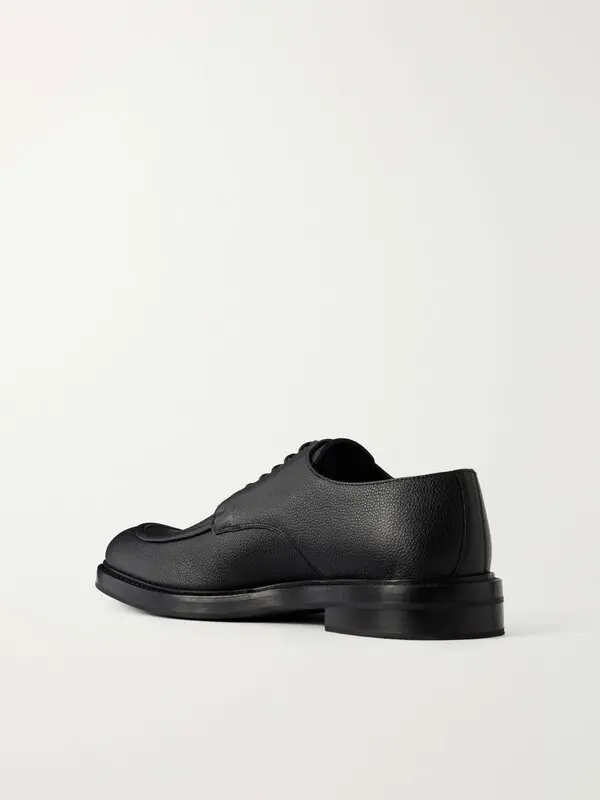 Manolo Blahnik Newbury Full-grained Leather Derby Shoes