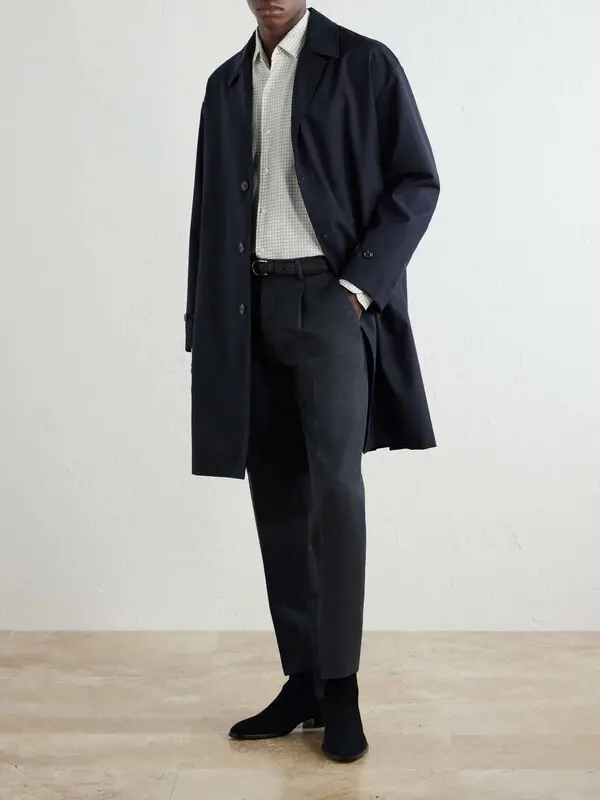Zegna Straight-leg Wool And Cashmere-blend Twill Trousers
