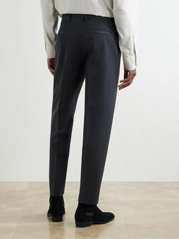 Zegna Straight-leg Wool And Cashmere-blend Trousers