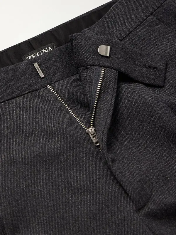 Zegna Straight-leg Wool And Cashmere-blend Trousers