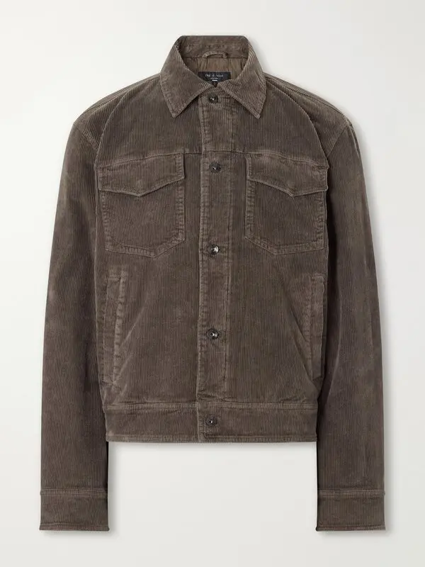 Rag & Bone Stretch-cotton Corduroy Jacket - Brown