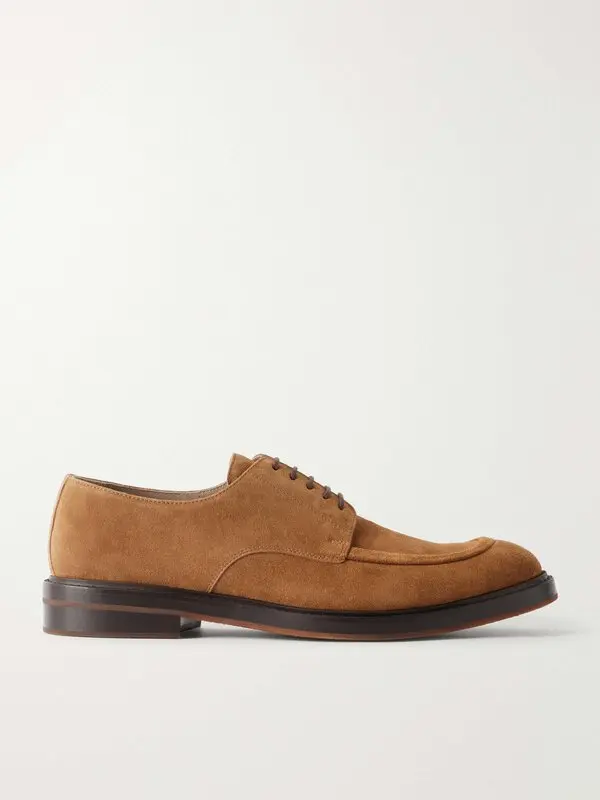 Manolo Blahnik Newbury Suede Derby Shoes