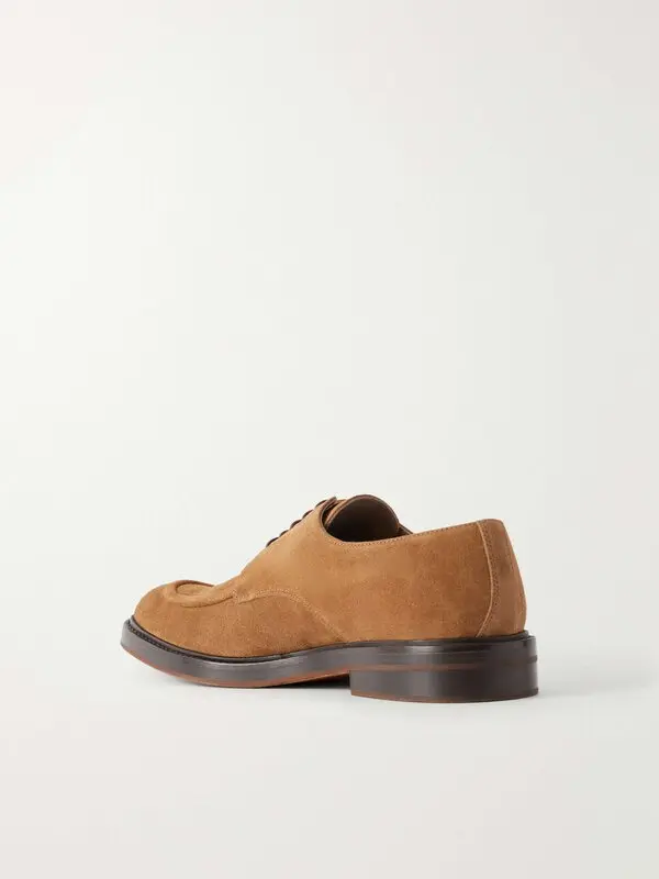 Manolo Blahnik Newbury Suede Derby Shoes