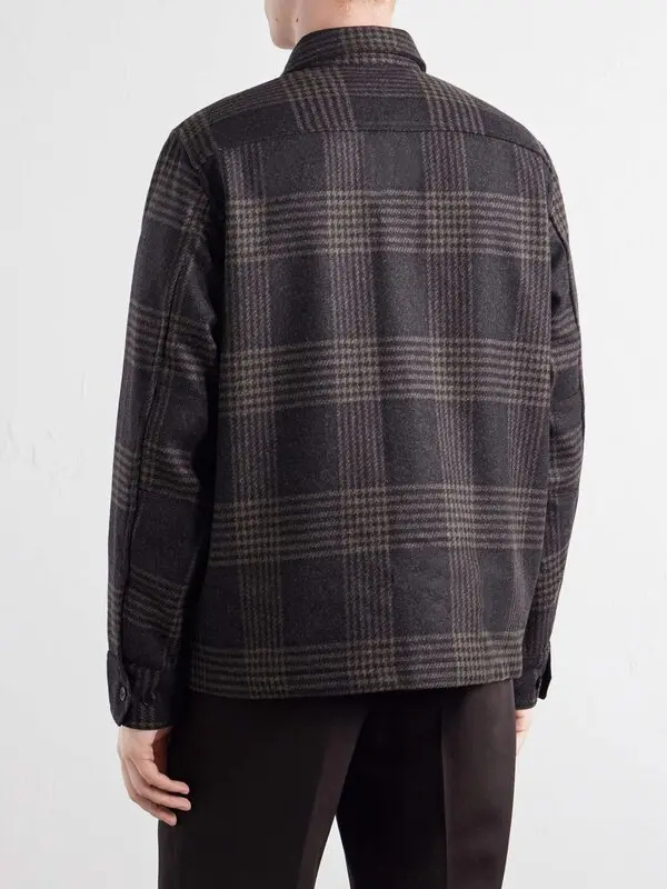 Rag & Bone Austin Prince Of Wales Wool-blend Overshirt