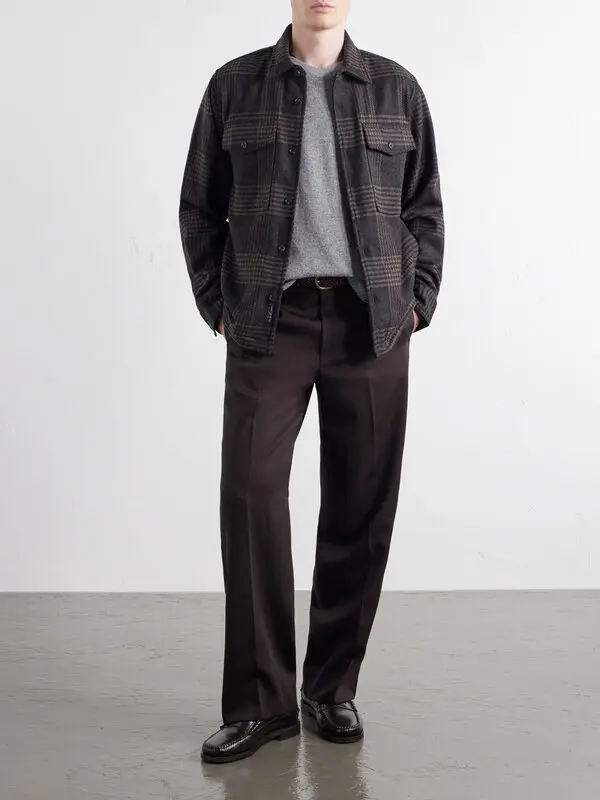 Rag & Bone Austin Prince Of Wales Wool-blend Overshirt