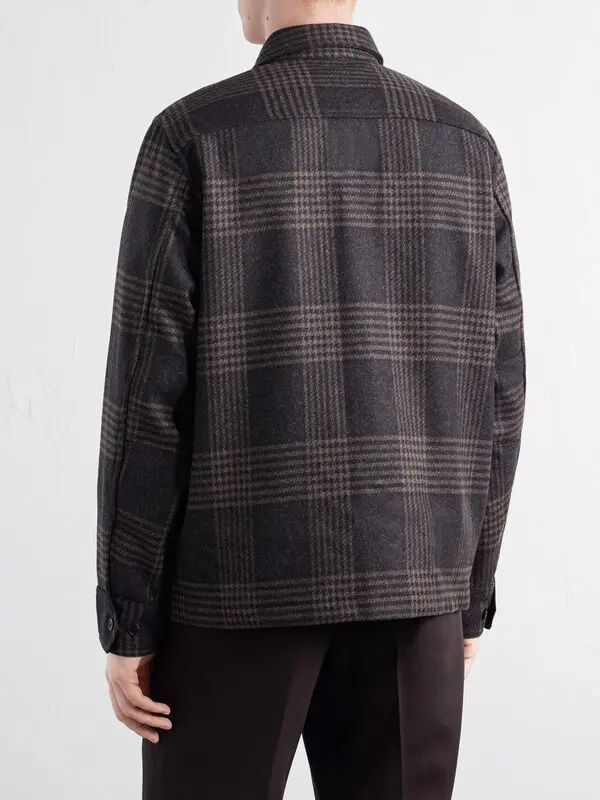 Rag & Bone Austin Prince Of Wales Wool-blend Overshirt