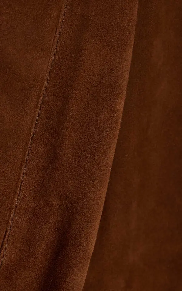 ROTATE BY BIRGER CHRISTENSEN Suede Bomber Jacket