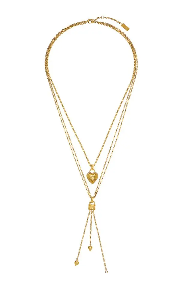Chloé Vintage Brass Necklace - Gold