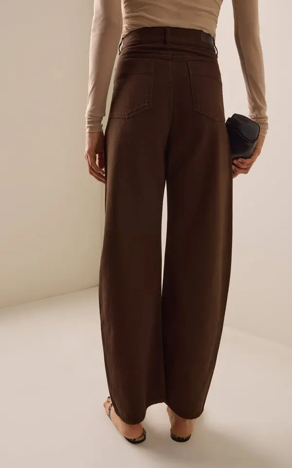 LEMAIRE Rigid High-rise Curved-leg Jeans