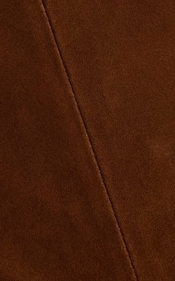 ROTATE BY BIRGER CHRISTENSEN Pencil Suede Midi Skirt