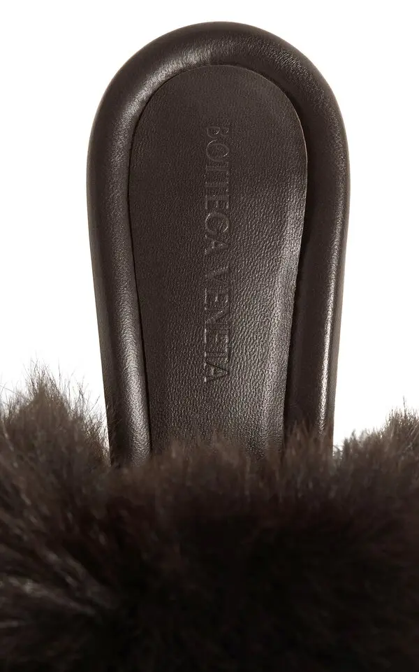 Bottega Veneta Cherry Shearling Mules