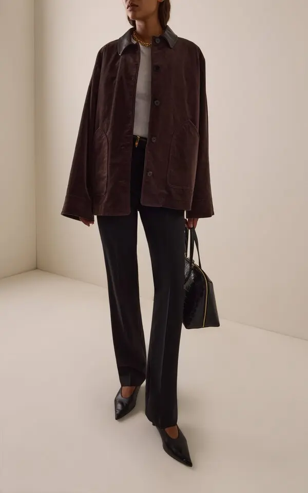 Lafayette 148 New York Cotton Corduroy Quilted Car Coat