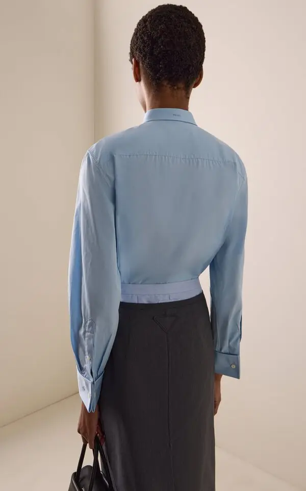 Prada Popeline Button-down Cotton Shirt