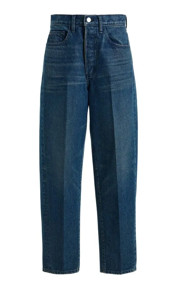Partow Dylan Mid-rise Creased Jeans - Medium Wash