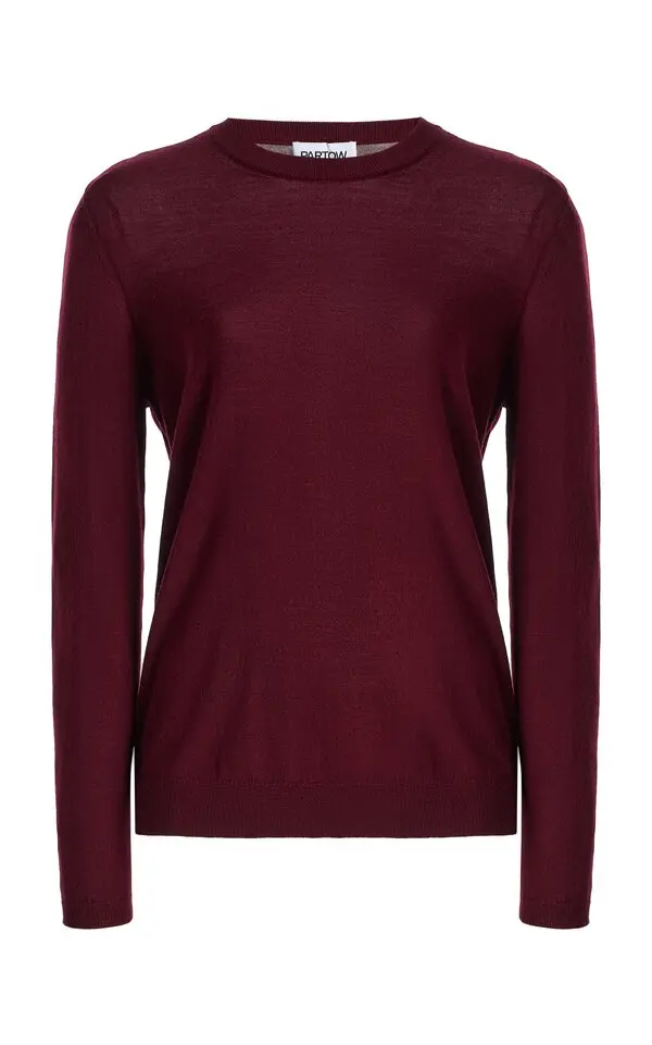 Partow Greta Wool Sweater - Burgundy