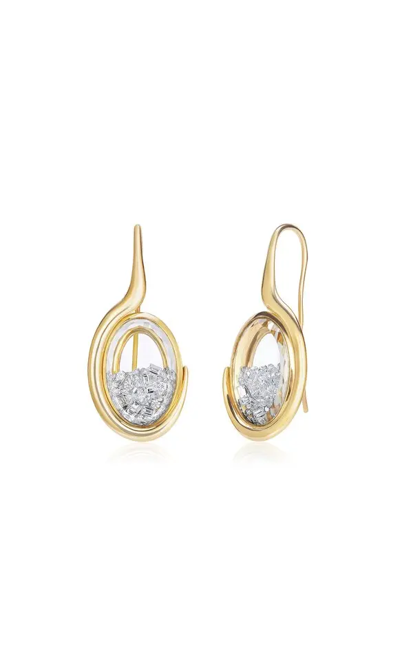Moritz Glik 18k Yellow Nota Earrings