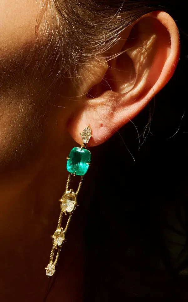 Moritz Glik 18k Yellow Gold Ita Earrings