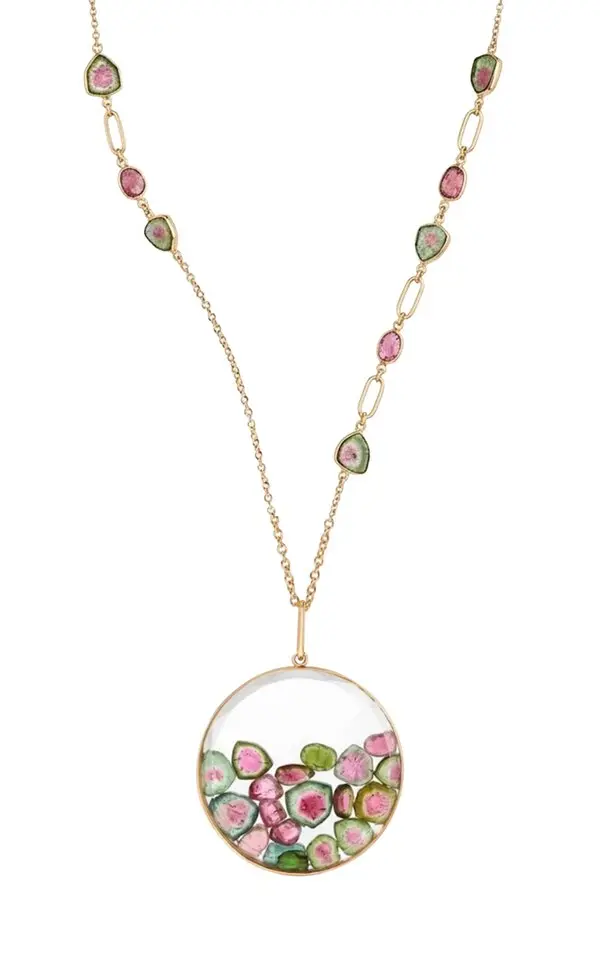 Moritz Glik 18k Yellow Gold Melancia 38 Necklace - Multi