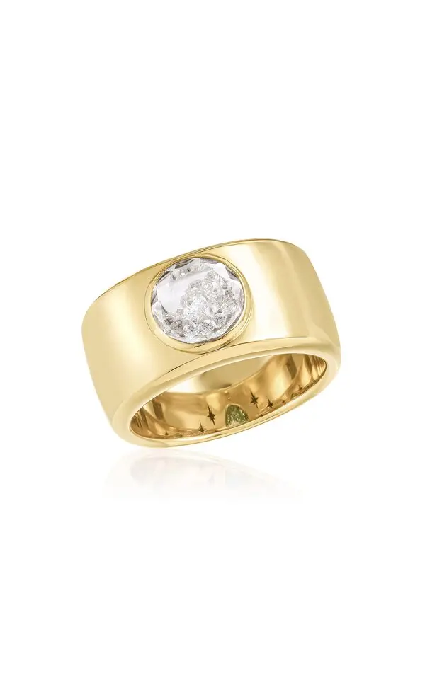 Moritz Glik 18k Yellow Maroto Cigar Band Ring