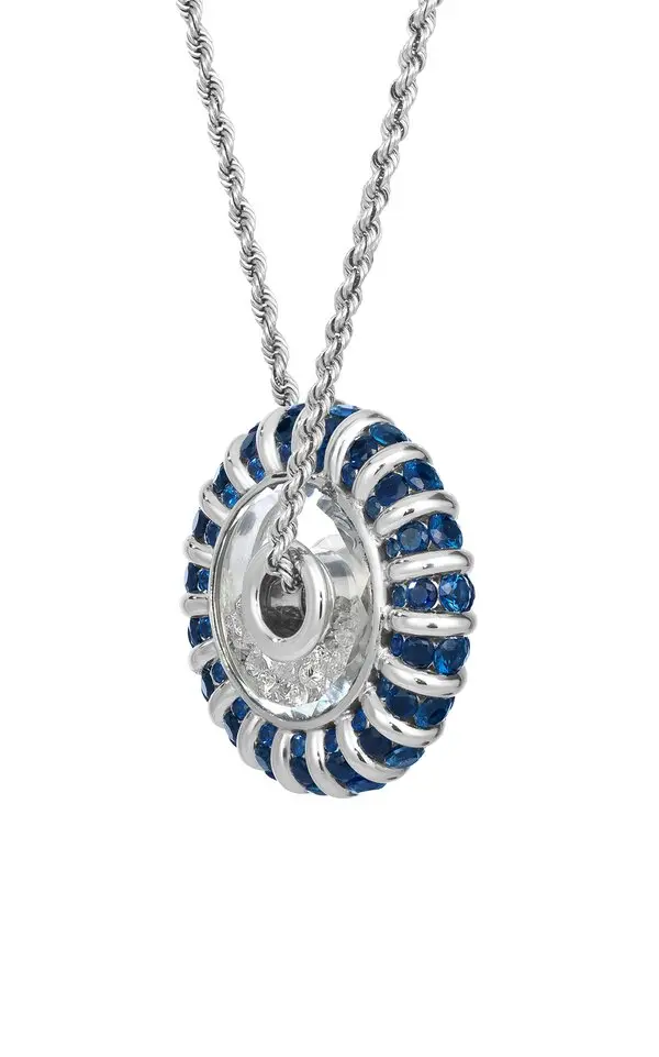 Moritz Glik 18k White Gold Vortice 15 Necklace