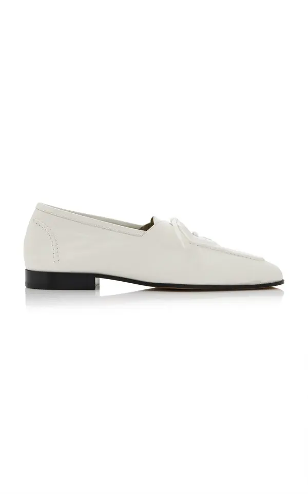 Bottega Veneta Romeo Lace-up Leather Flats