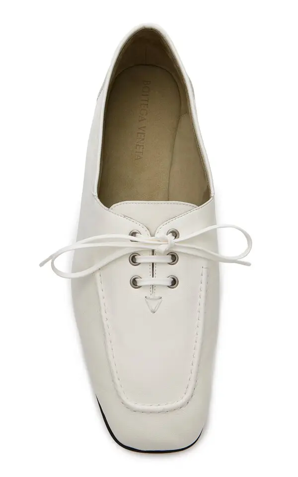 Bottega Veneta Romeo Lace-up Leather Flats
