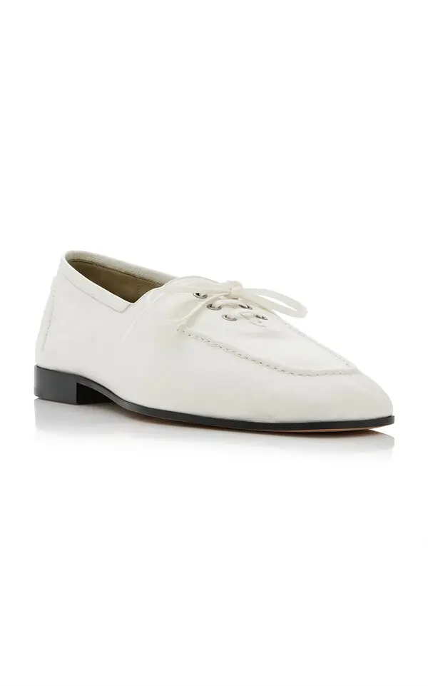 Bottega Veneta Romeo Lace-up Leather Flats