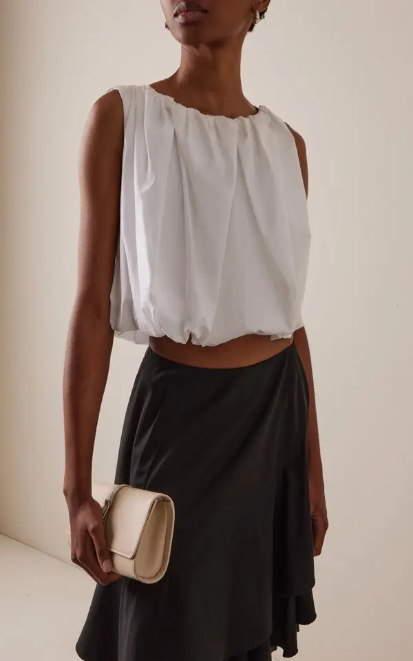 Co Bubble Cotton Poplin Top