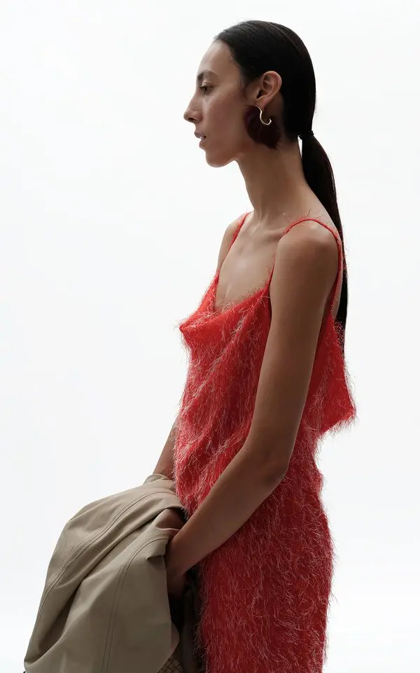 Bottega Veneta Fil Coupe Midi Dress