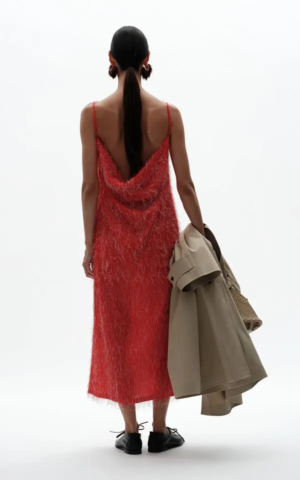 Bottega Veneta Fil Coupe Midi Dress