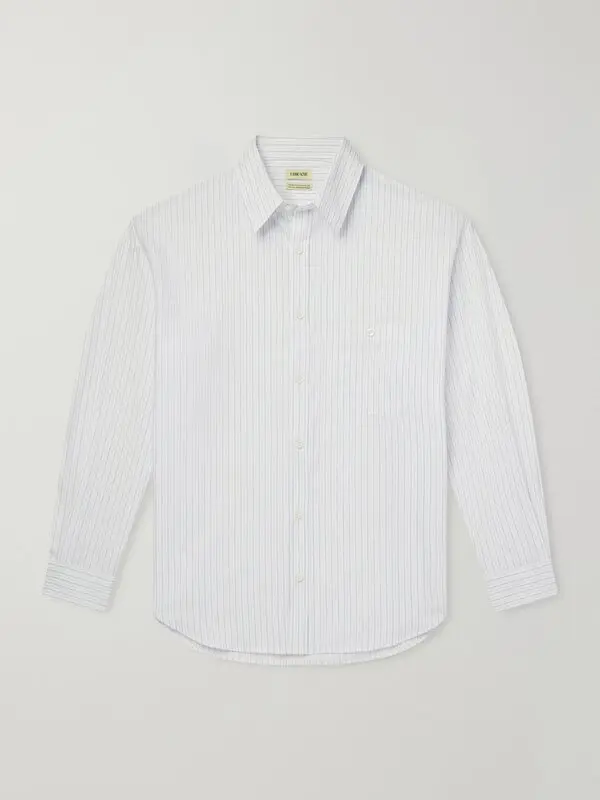 De Bonne Facture Architect Striped Cotton-poplin Shirt