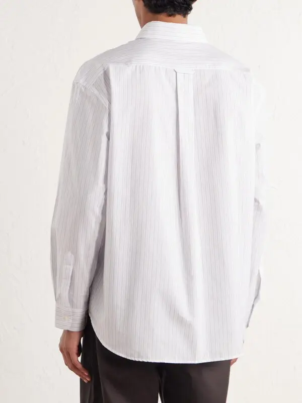 De Bonne Facture Architect Striped Cotton-poplin Shirt