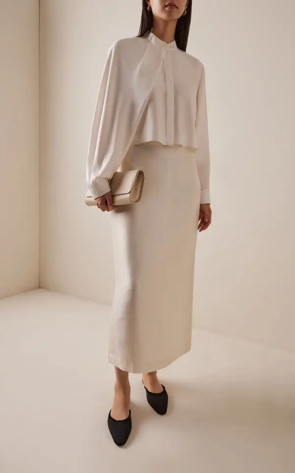 Partow King Silk Blouse - Ivory