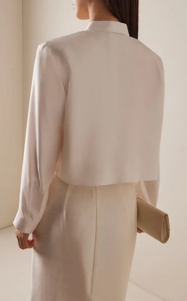 Partow King Silk Blouse - Ivory