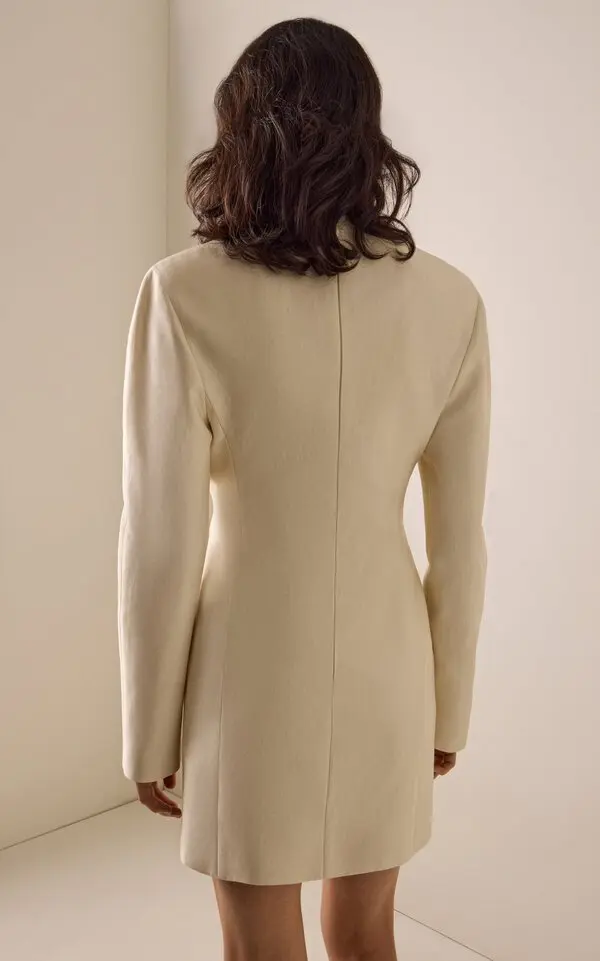 Bottega Veneta Tailored Silk-cotton Toile Mini Dress