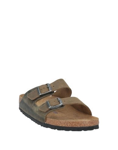 BIRKENSTOCK Sandals Khaki Size Leather