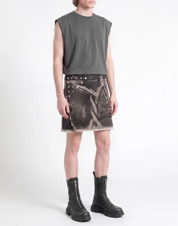Rick Owens Denim Skirt Size Cotton