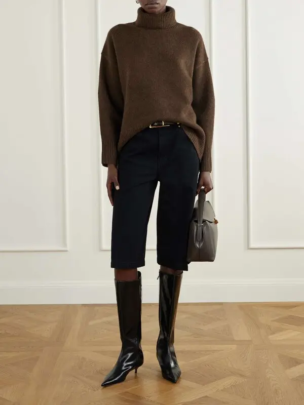 JIMMY CHOO Amis 35 Leather Knee Boots