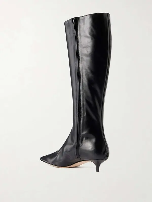 JIMMY CHOO Amis 35 Leather Knee Boots
