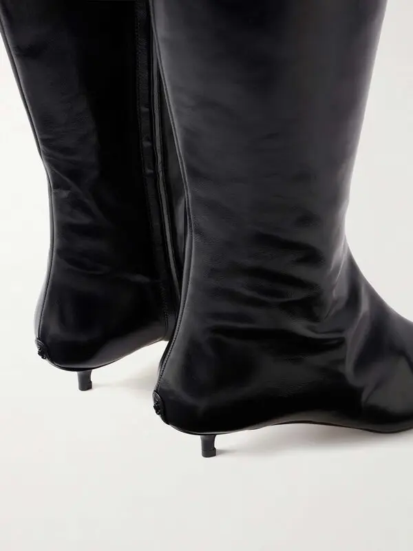 JIMMY CHOO Amis 35 Leather Knee Boots