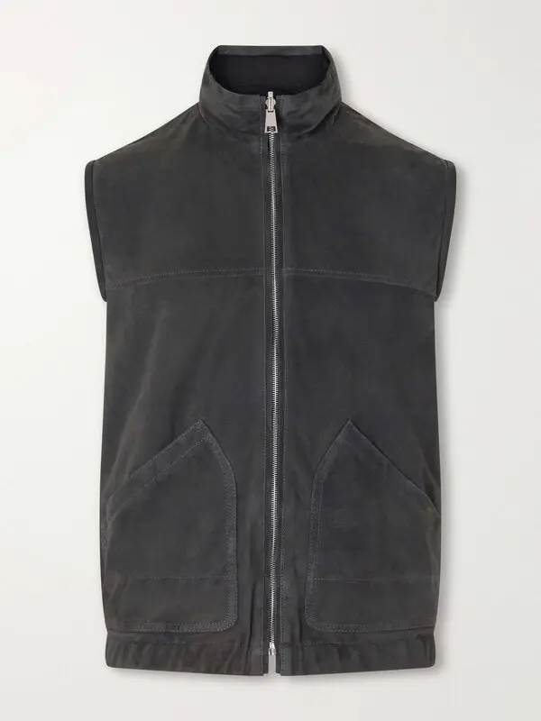 VALSTAR Reversible Suede Vest - Black
