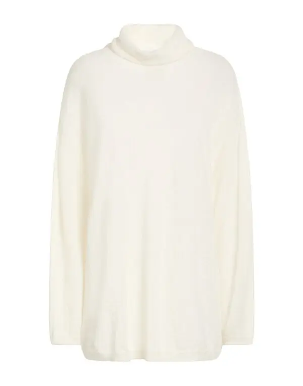 SEMICOUTURE Turtleneck Cream Size Alpaca Wool, Polyamide, Virgin Wool